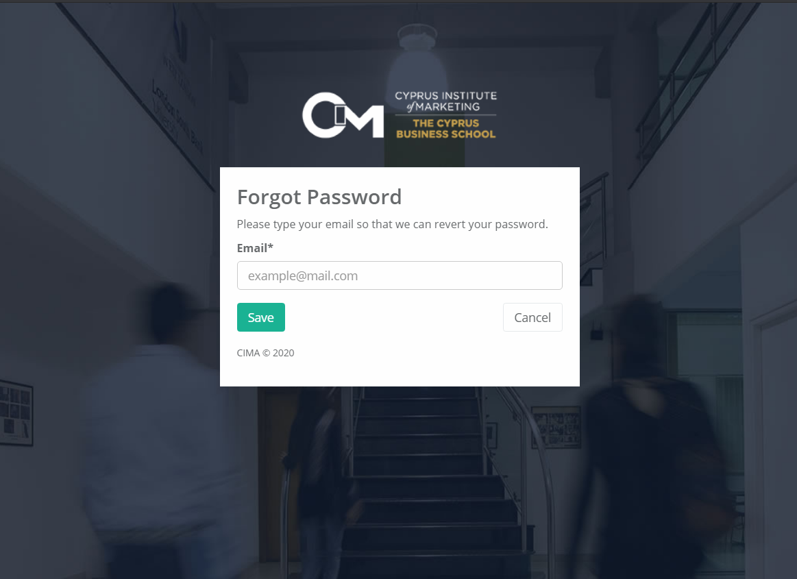 Forgot Password - CIM-Cyprus Business School